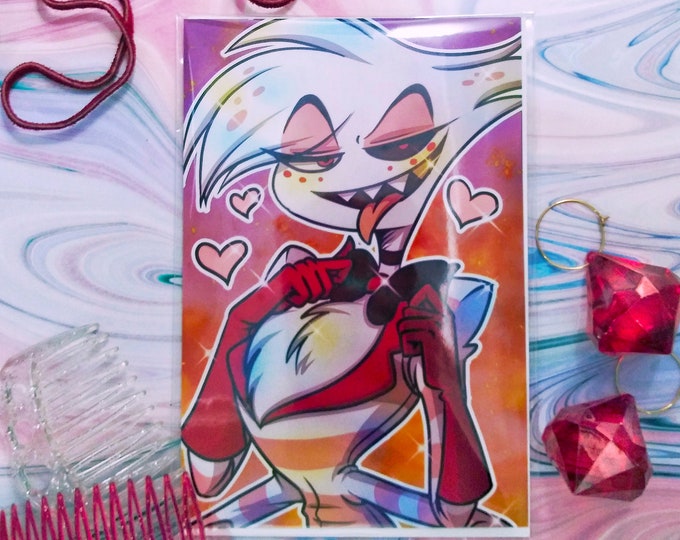 Hazbin Hotel: Angel Dust Mini Print 4x6 - Etsy