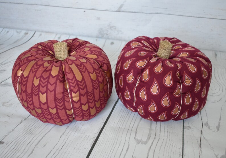 Fall Fabric Pumpkin - Large Size, Fall Decor, Pumpkin Decor, Fabric ...