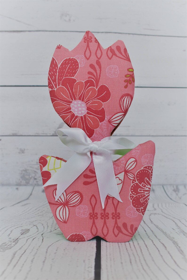 Spring Fabric Covered Flower - Spring Decor - Easter Decor - Tiered ...