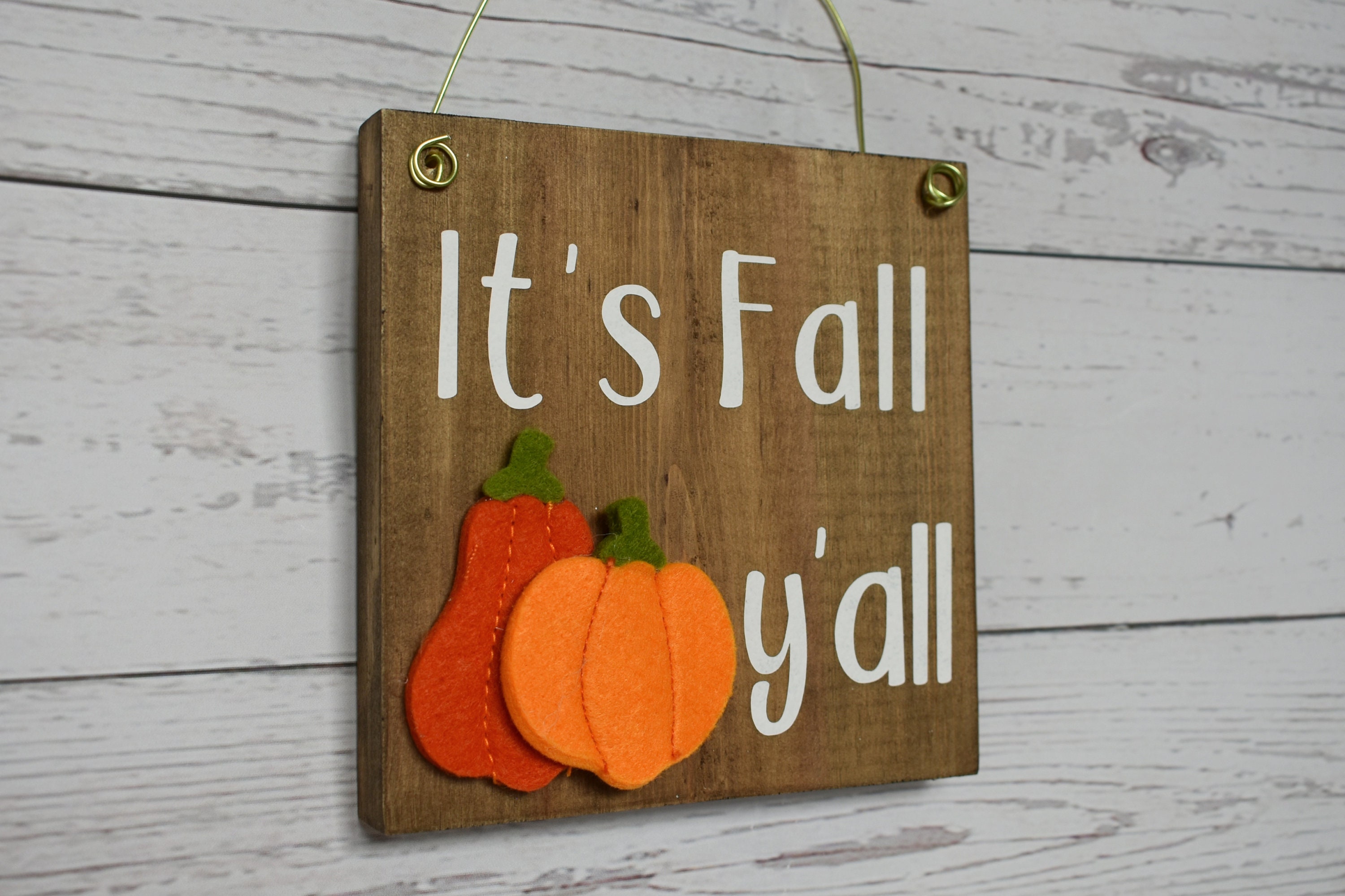 Hello Fall Sign Its Fall Y'all Sign Wood Fall Sign | Etsy