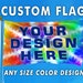 Custom Flag, Personalized, High School, College, House Divided, Garden ...