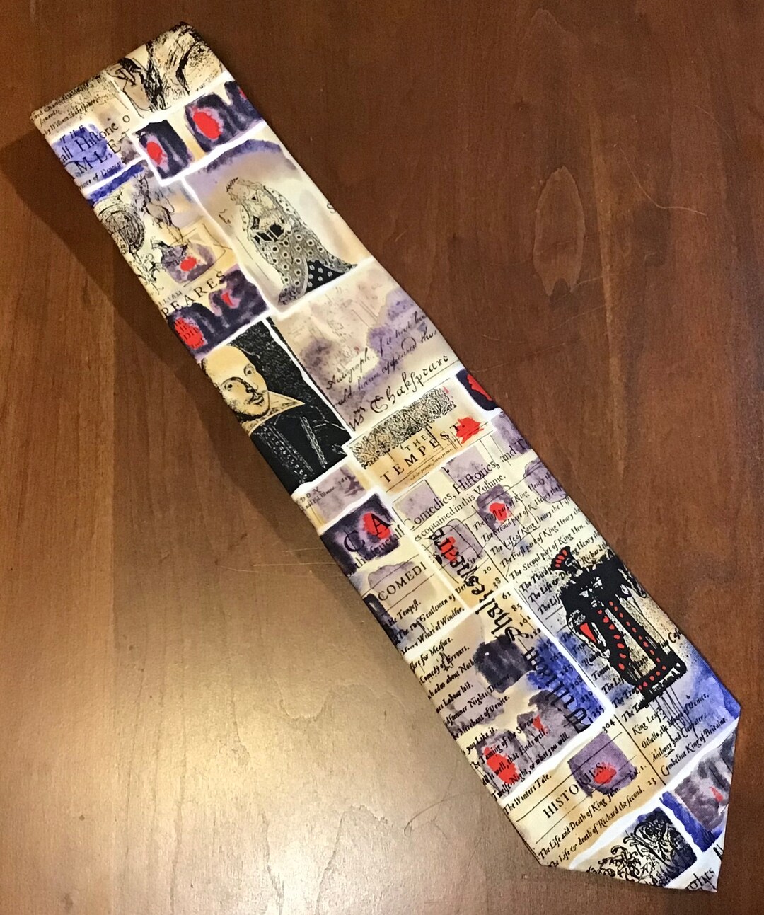Shakespearean Silk Tie Will Go Well With Any Jacket or Suit - Etsy
