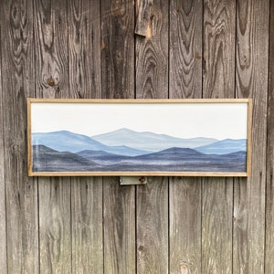The Shorty | 3 FT Blue Ridge Mountain Wall Art | Wood Sign | Mountains ...