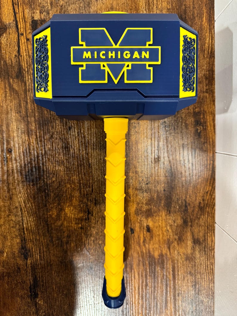 University of Michigan Mjolnir Hammer Display | Wolverines Thor Prop ...