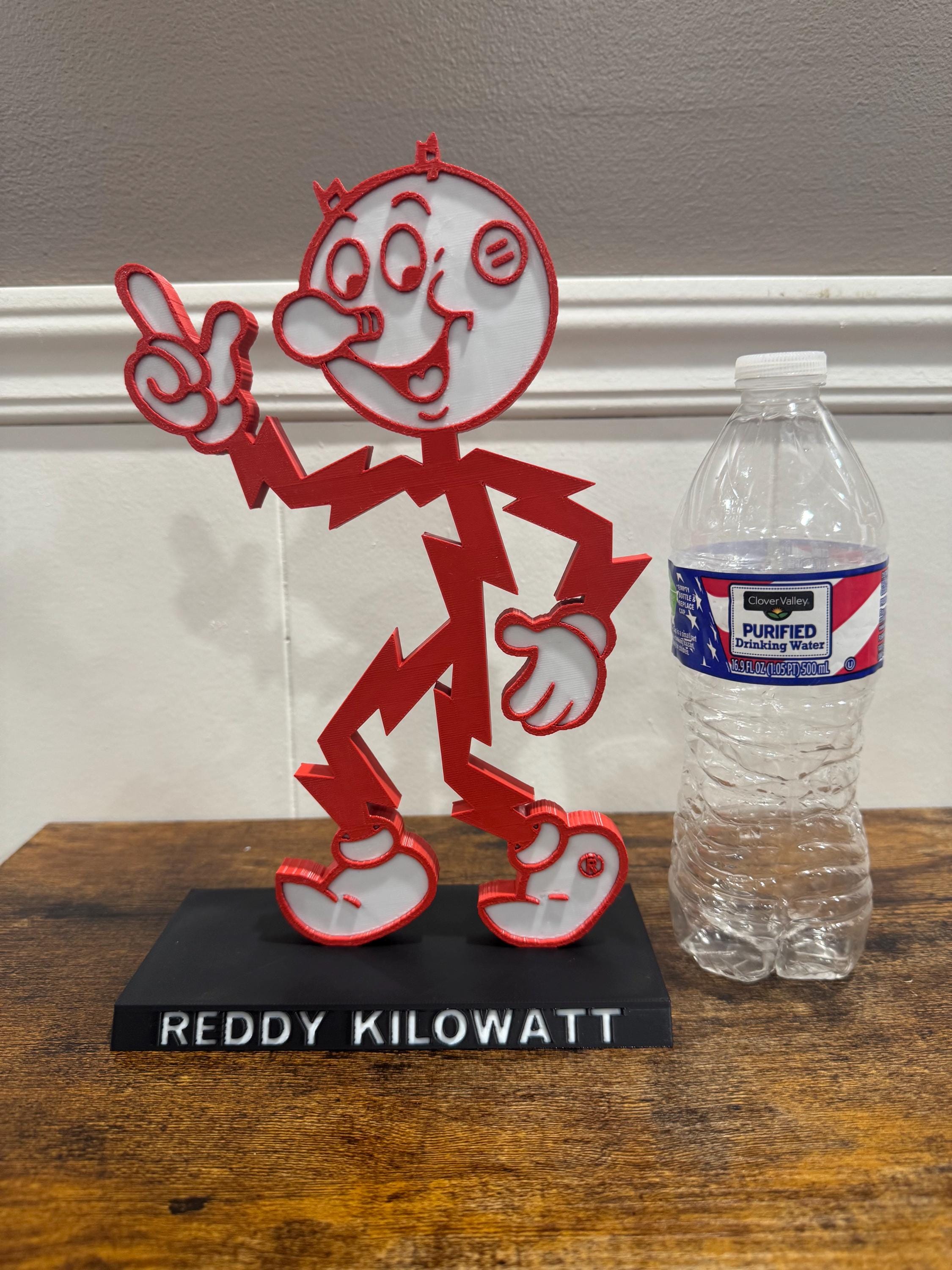 11” Reddy Kilowatt Figure | Electric Mascot Statue | Electrician ...