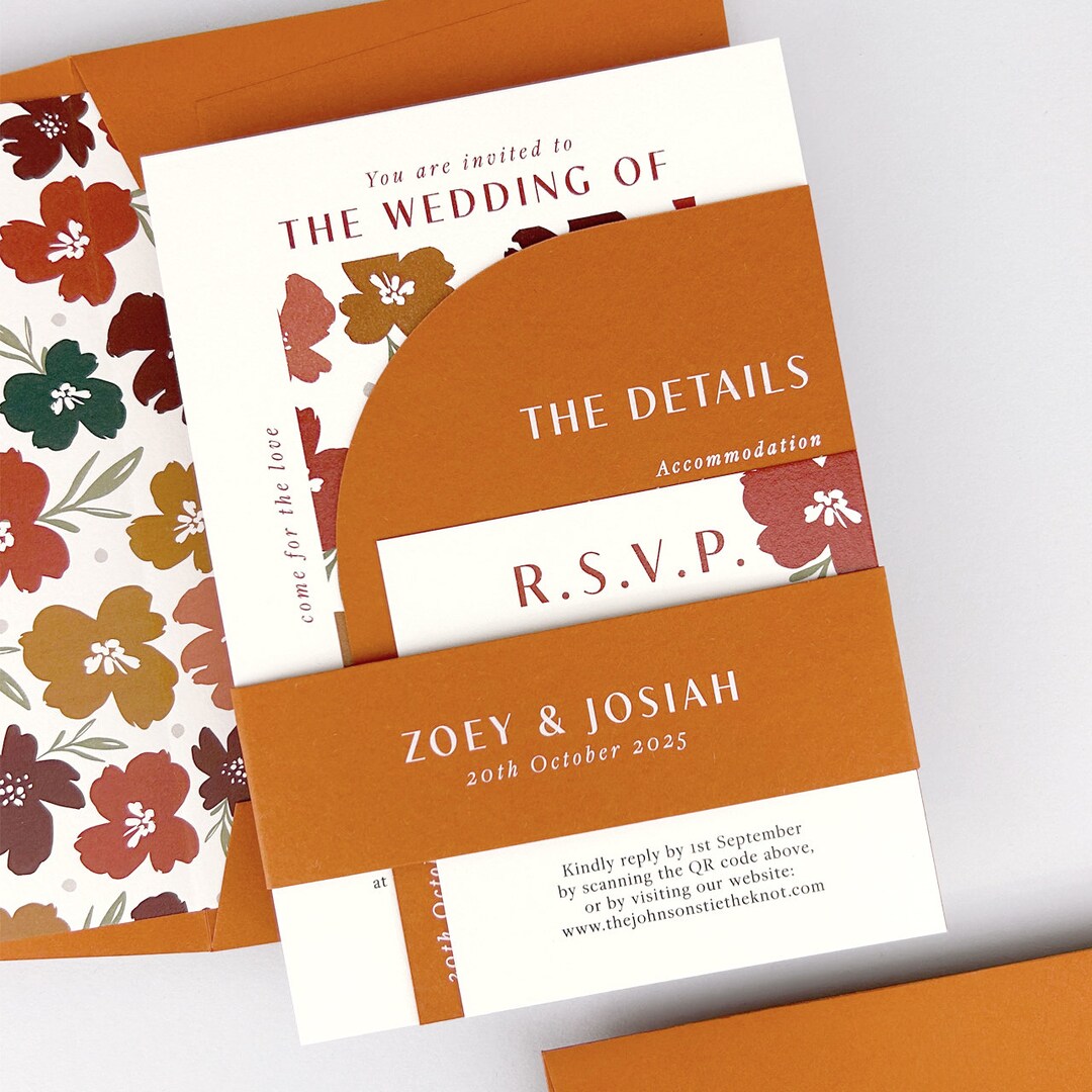 SAMPLE ONLY Zoey Parcel Wedding and Evening Invitation With Vellum and ...