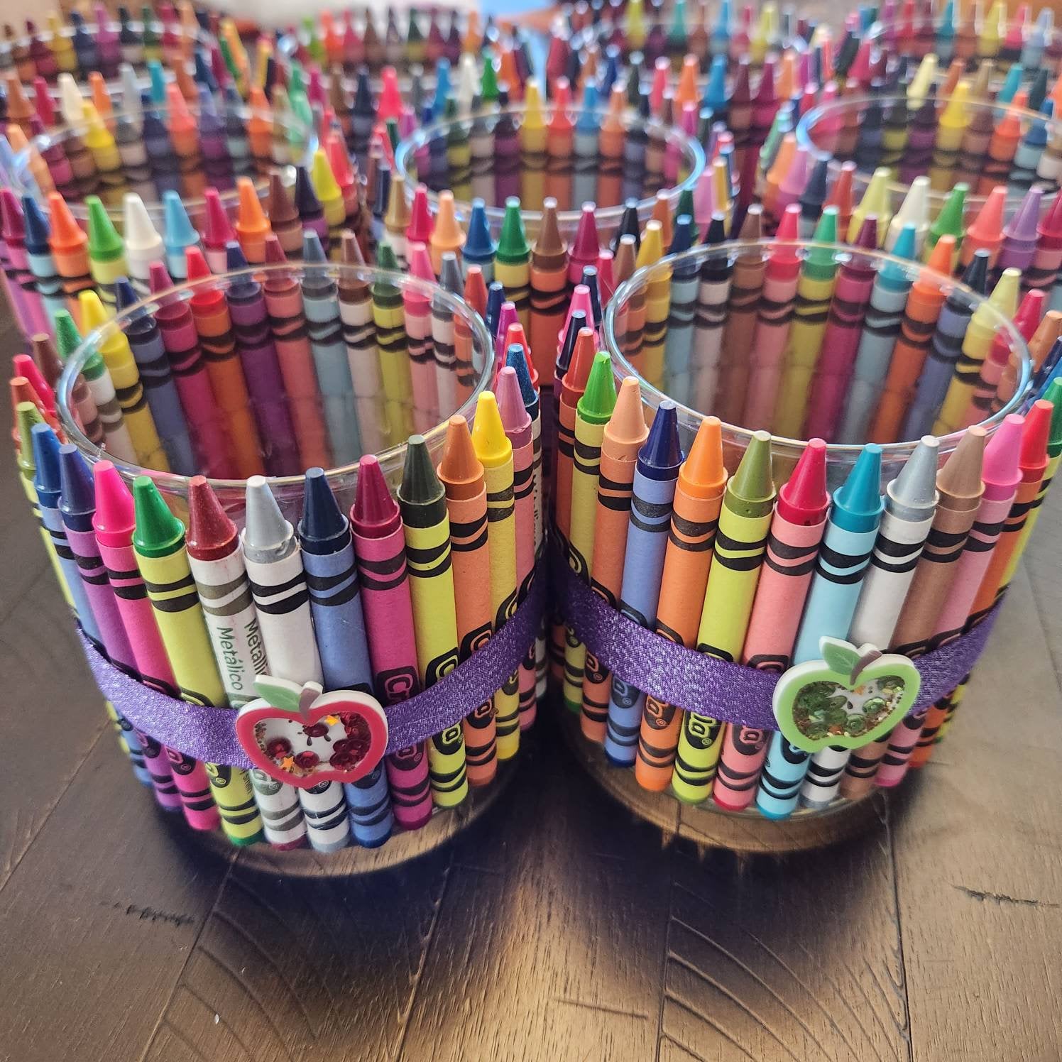 Crayon Jar Teacher Gift | Desk Organizer & Pen Holder - Etsy