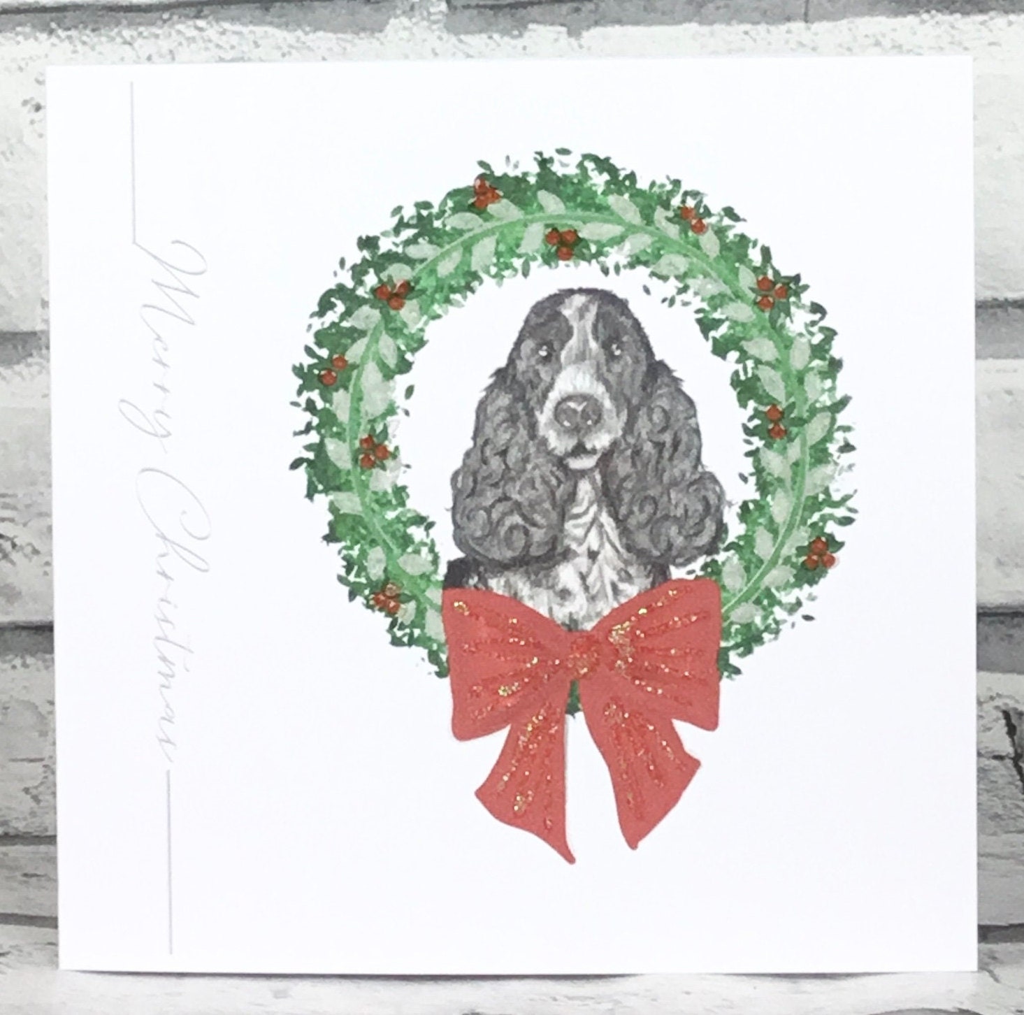 COCKER SPANIEL Christmas Cards Pack of 5 Pack of 10 - Etsy