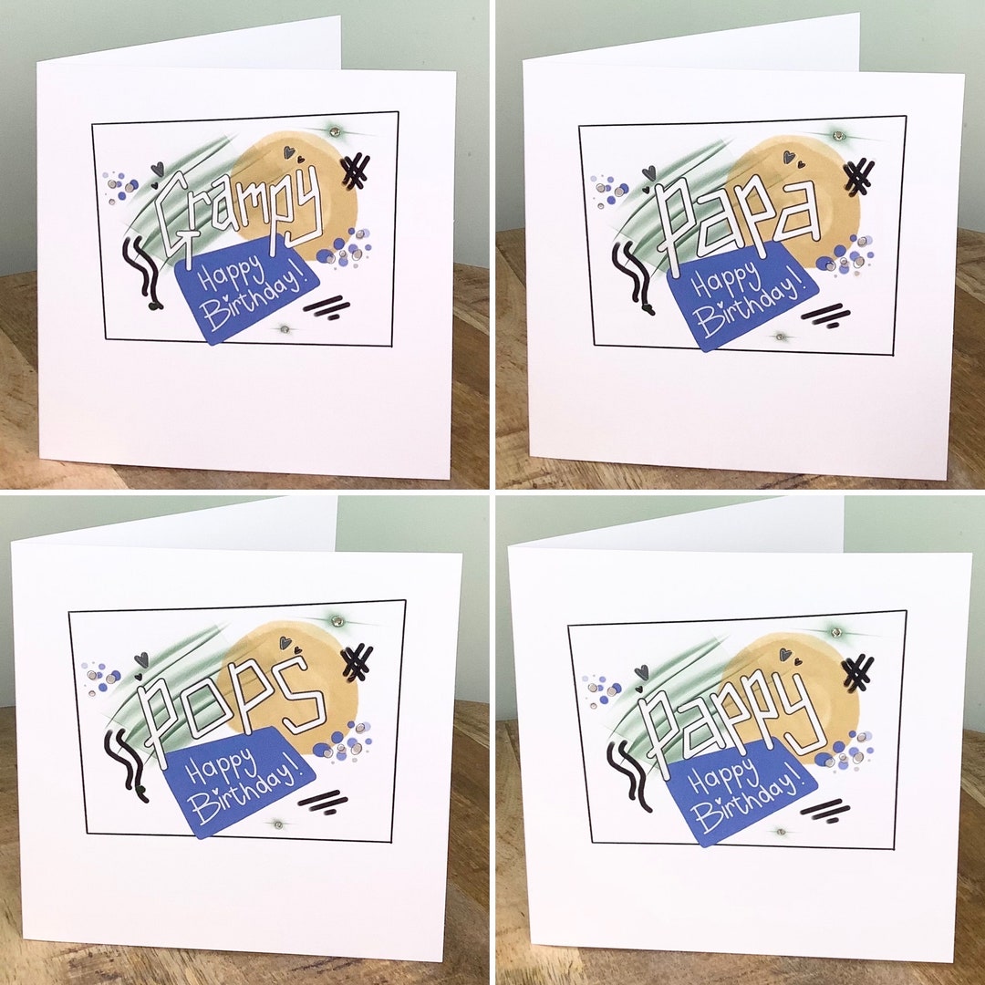 PAPPY Card - GRAMPY Card - Sample Sale - Etsy