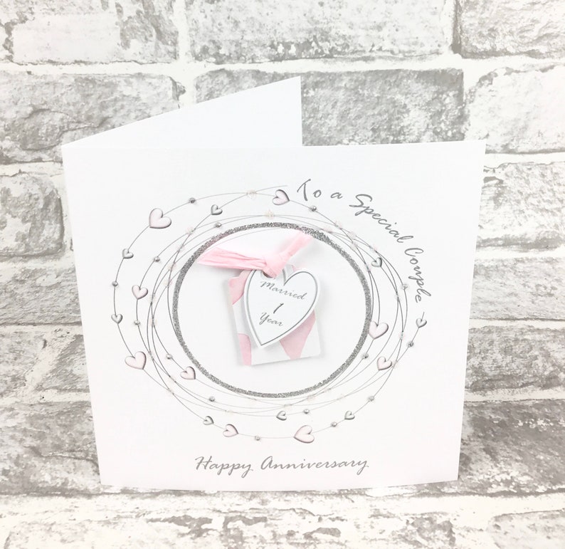 1st WEDDING ANNIVERSARY Card Paper Anniversary | Etsy