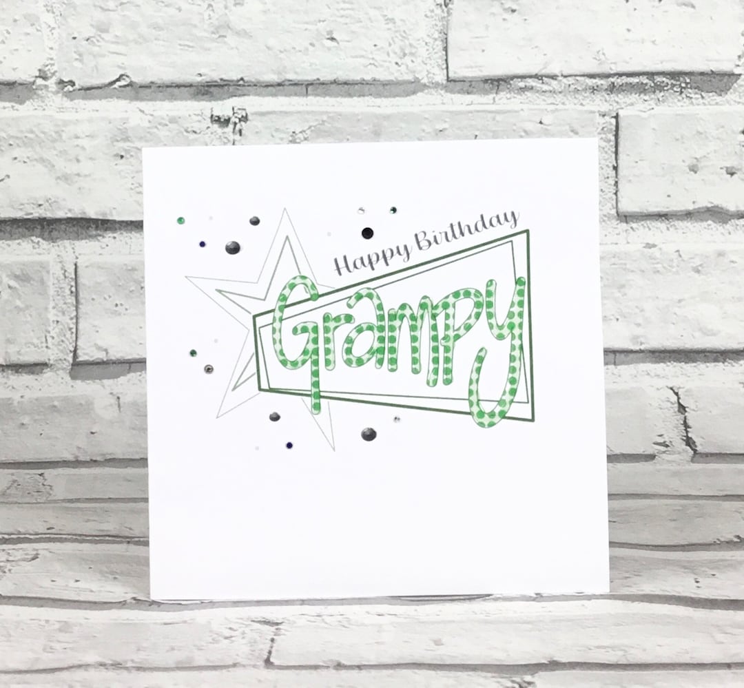 GRAMPY BIRTHDAY Card Father's Day Card Personalised Card - Etsy UK