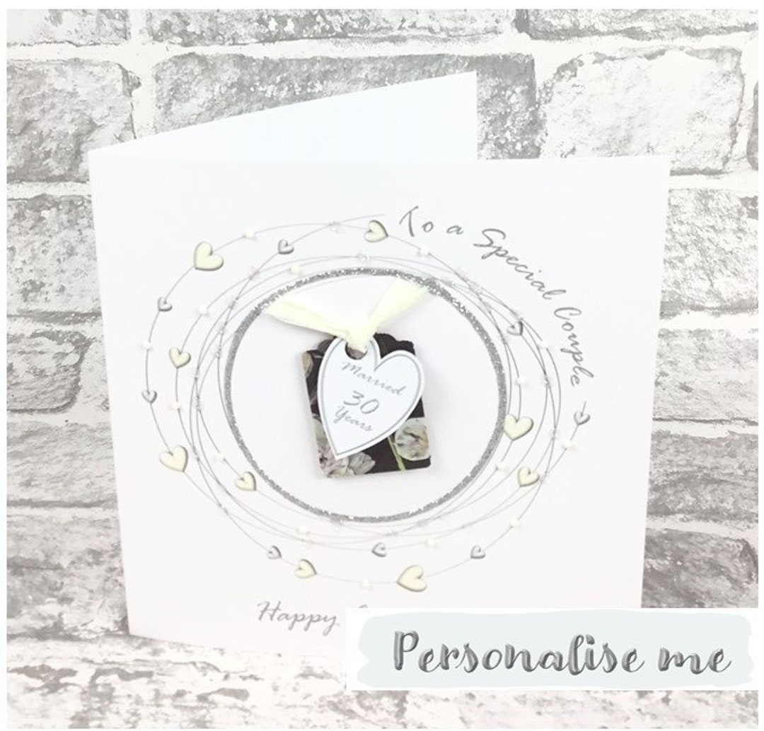 30th WEDDING ANNIVERSARY Card Pearl Anniversary Etsy 30th-wedding-anniversary-card-pearl-anniversary-etsy