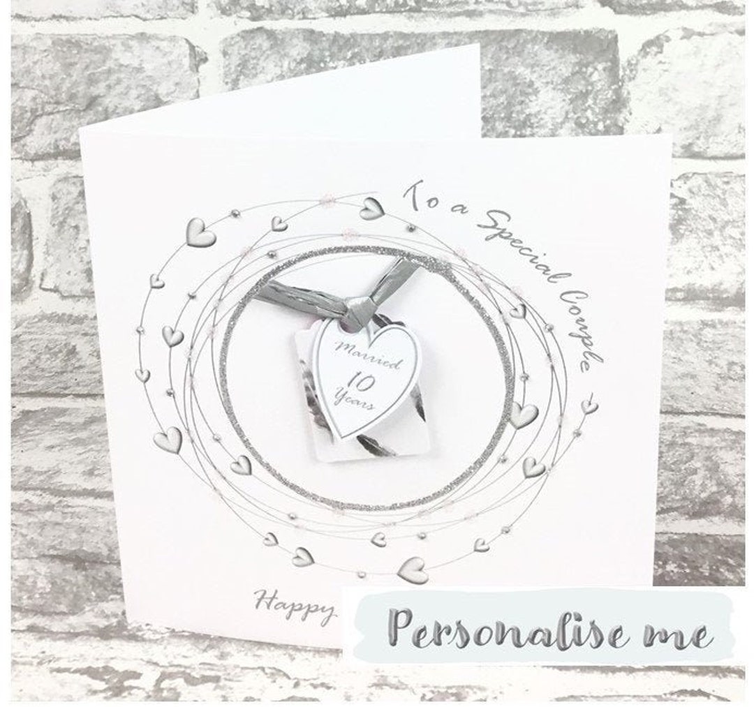 10th WEDDING ANNIVERSARY Card Tin Anniversary Personalised Etsy 10th-wedding-anniversary-card-tin-anniversary-personalised-etsy