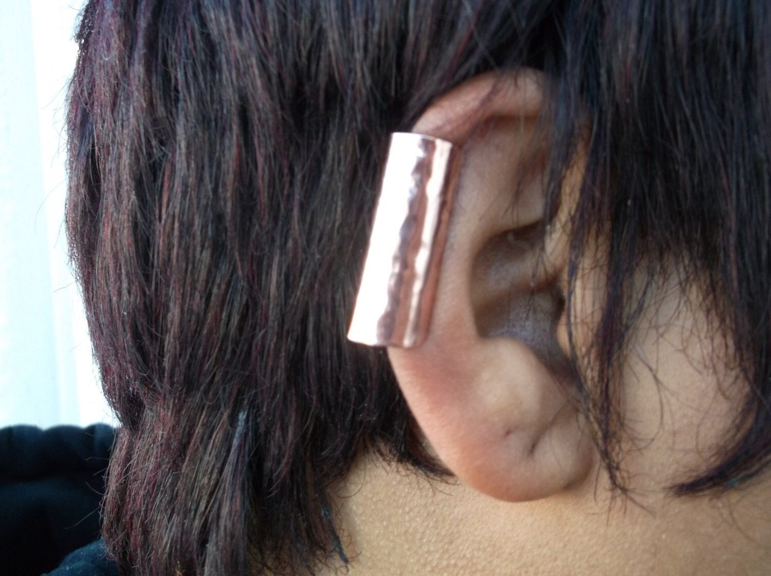 Copper Ear Cuff, Ear Cuff, Ear Climber, Earcuff, Ear Wrap, Non Pierced ...