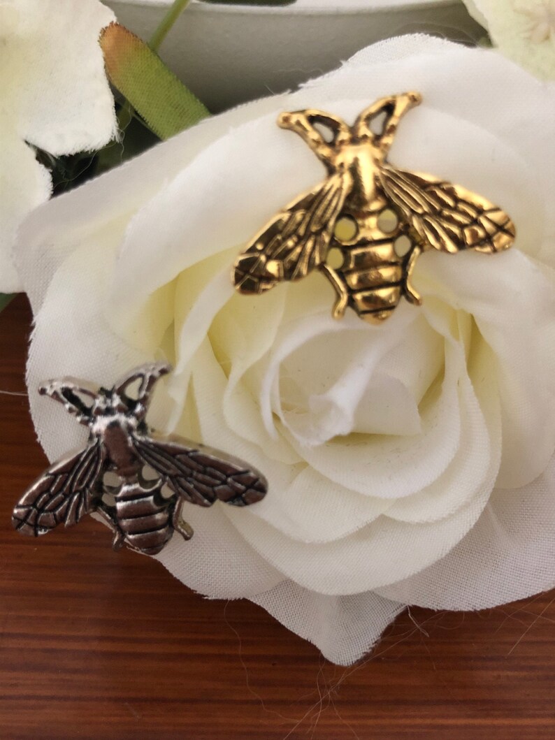 Good Luck Cute Bee Lapel Badge Pin With Good Luck Card - Bronze or ...