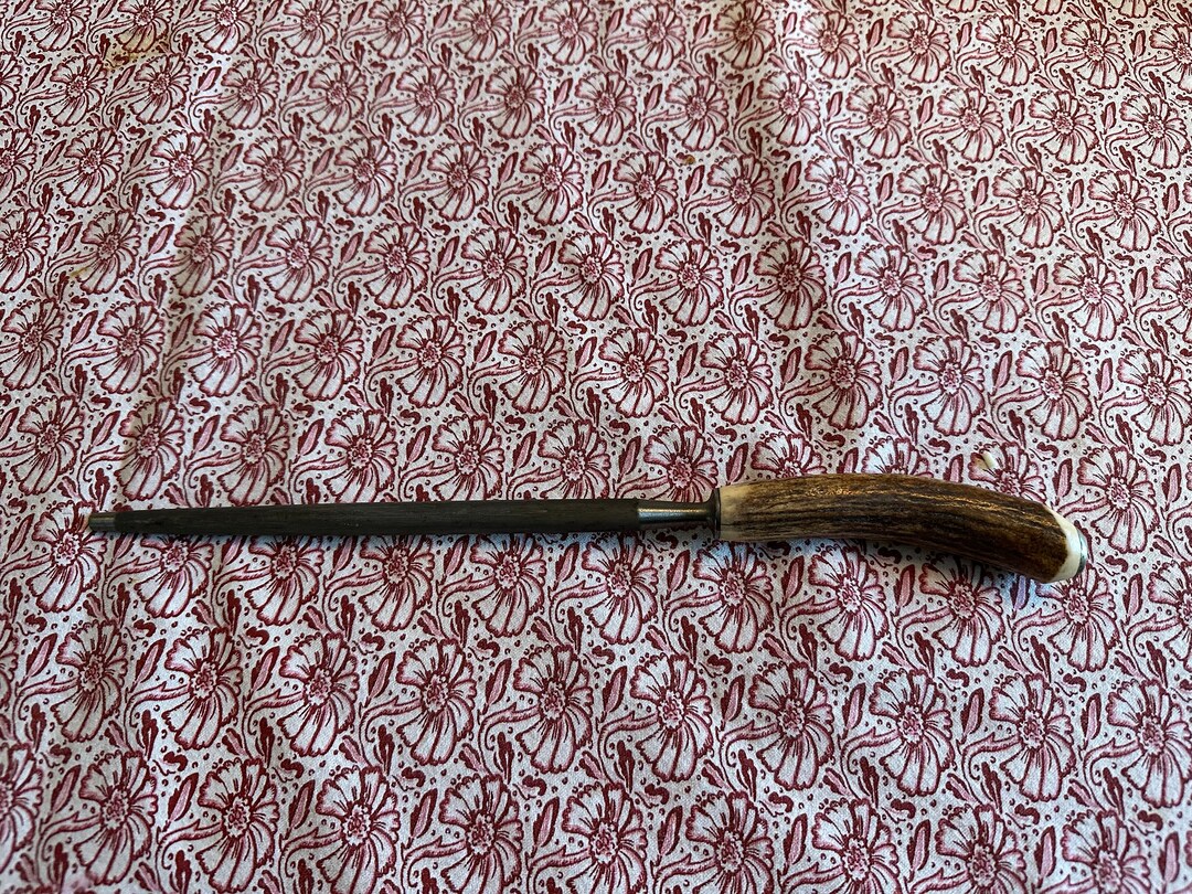 Vintage Stag Handle Knife Steel - Etsy