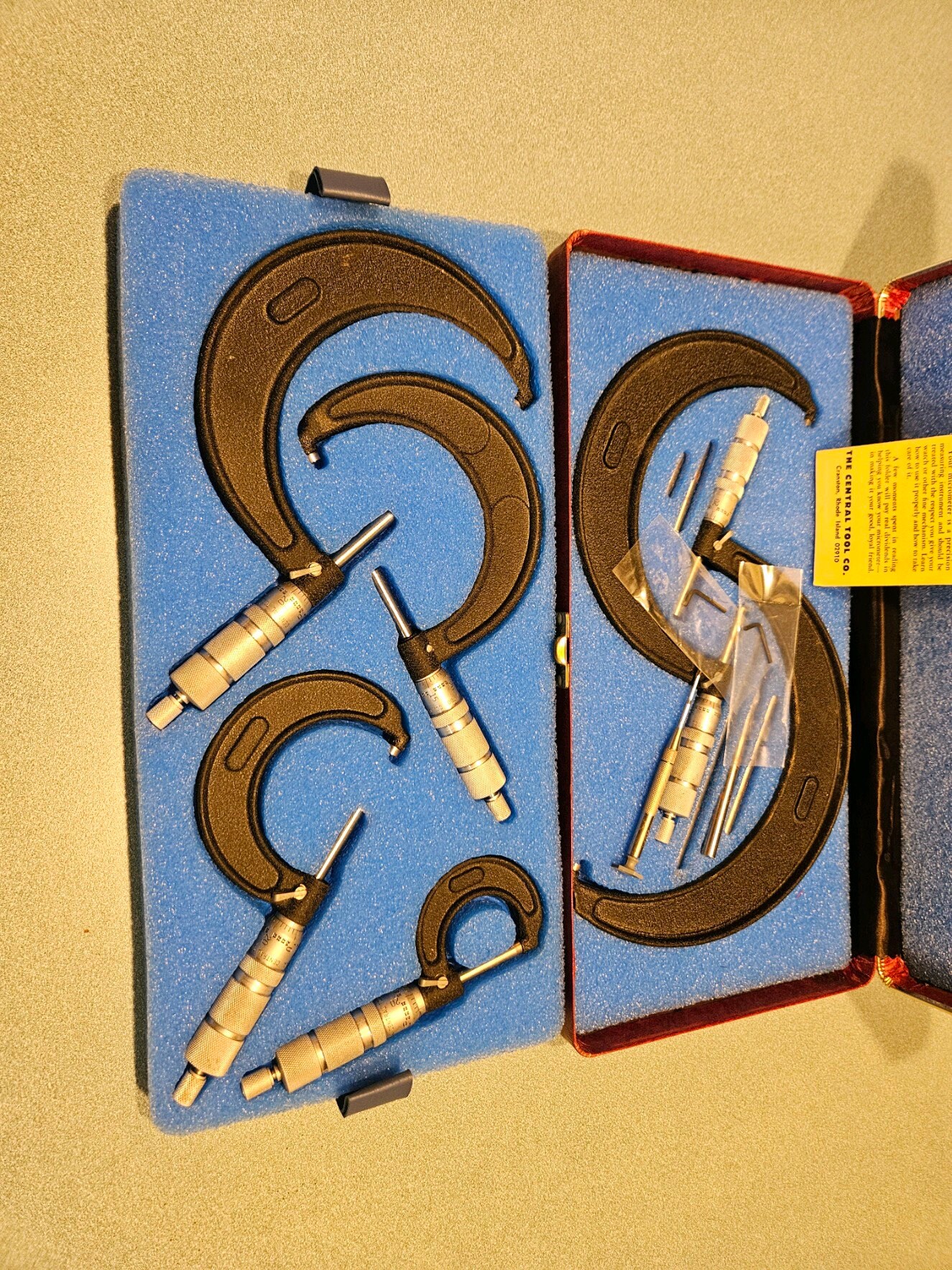 Vintage Central Tool Company Micrometer Set - Etsy