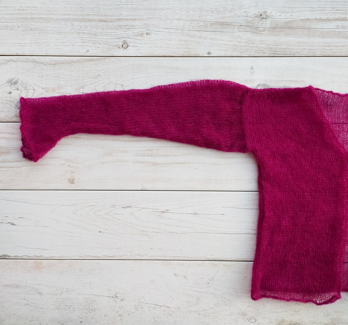 Transparent Lightweight Soft Fuchsia Purple NON-ITCHY - Etsy