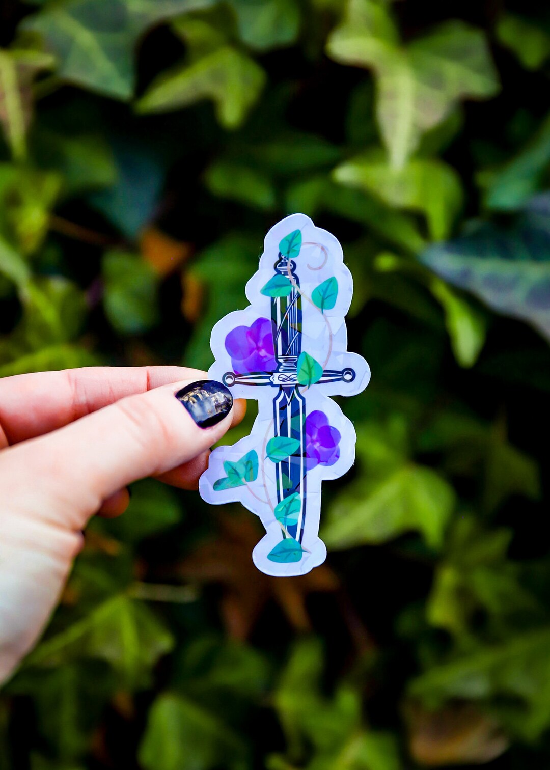 Violet's Dagger Sticker in Periwinkle Kindle Accessory - Etsy