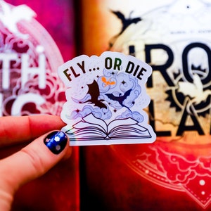 Fly... or Die Sticker Dragon Rider Spicy Fantasy Series Water Bottle ...