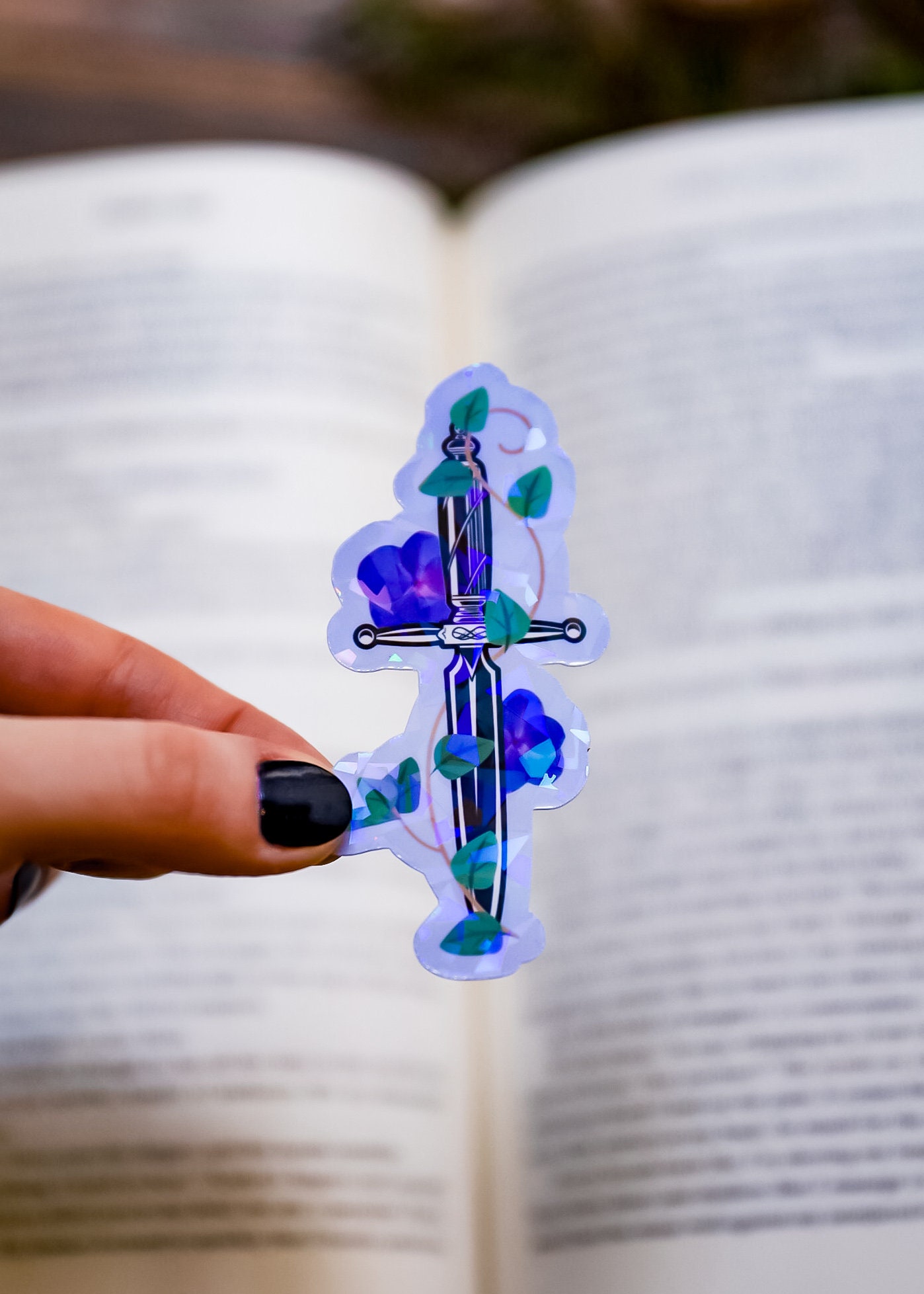 Violet's Dagger Sticker in Periwinkle Kindle Accessory - Etsy
