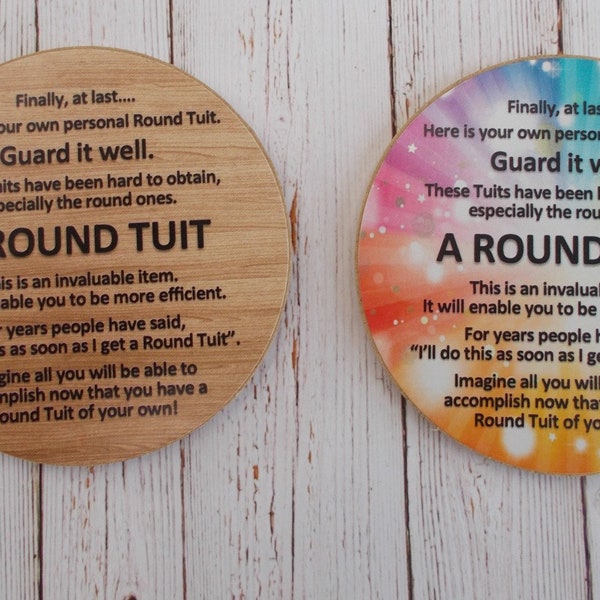Round Tuit - Etsy Australia
