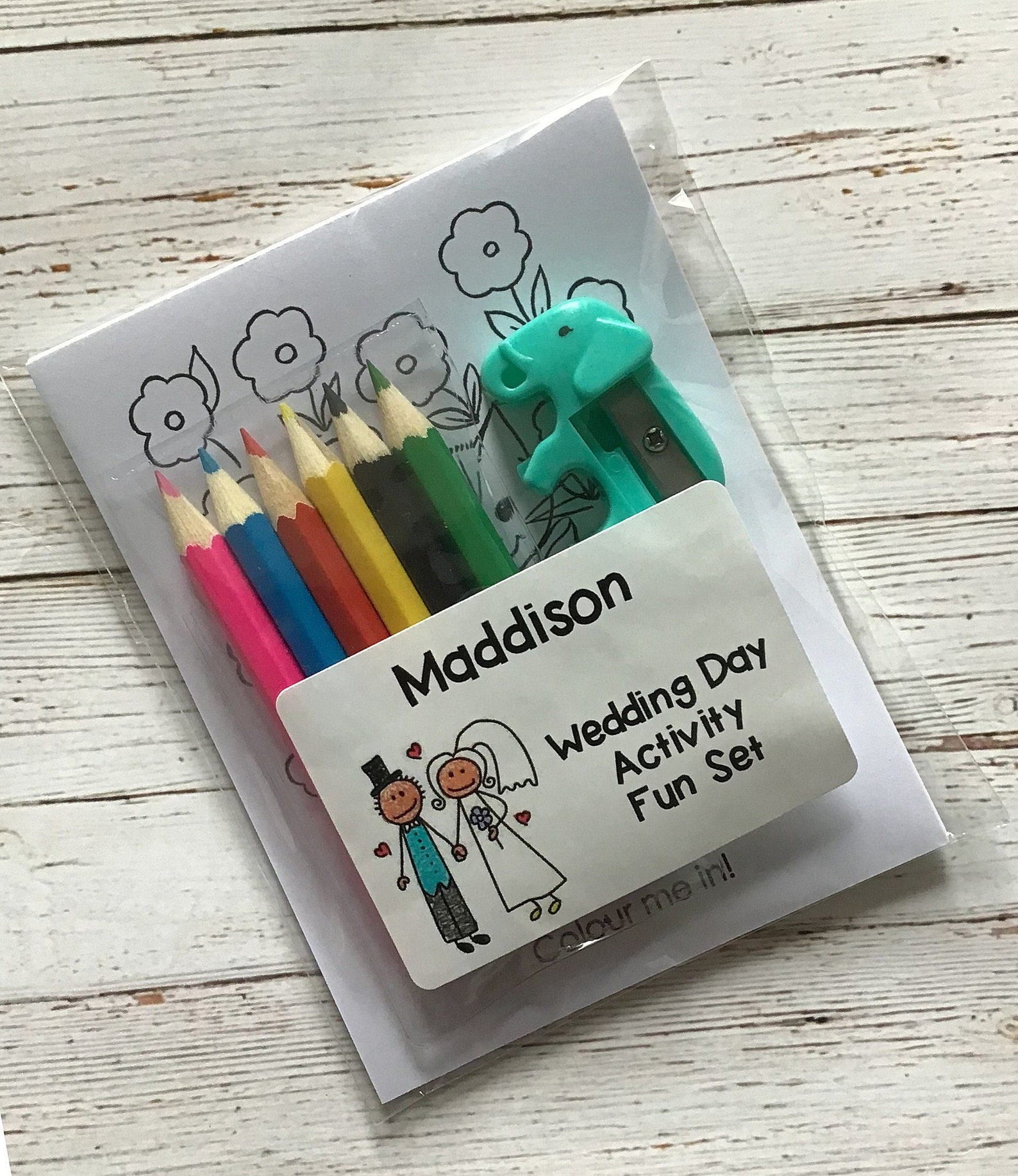 Wedding Kids Activity Sets Activity Packs Personalised - Etsy Australia
