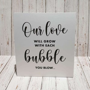 Wedding Bubble Sign/wedding Bubbles - Etsy Australia