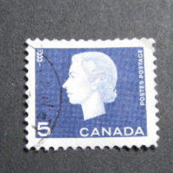100 Canadian 5 Cent Postage Stamps From 1963. Great for Stamp | Etsy