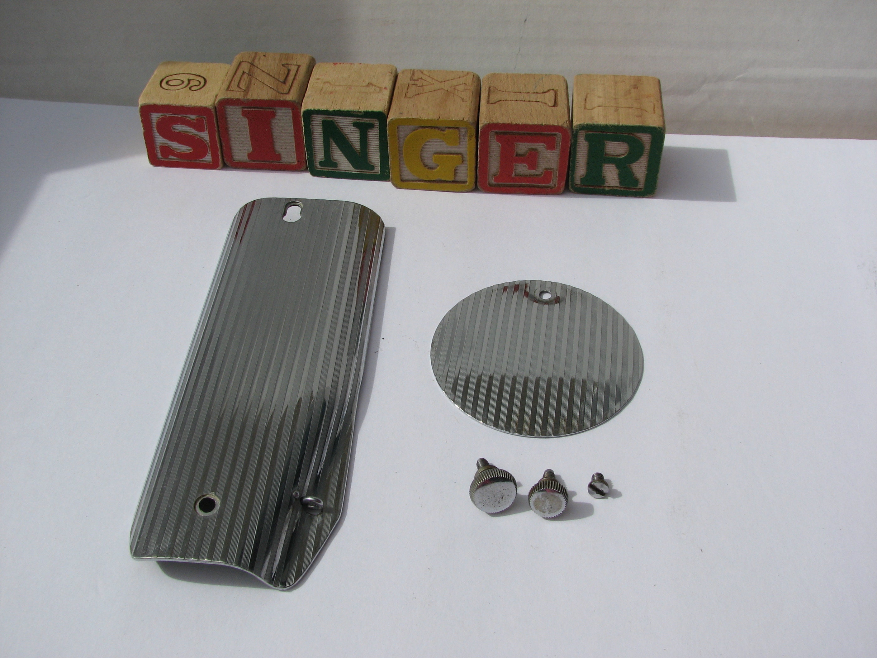 Sewing & Fiber Singer 201 sewing machine throat and slide plate with ...