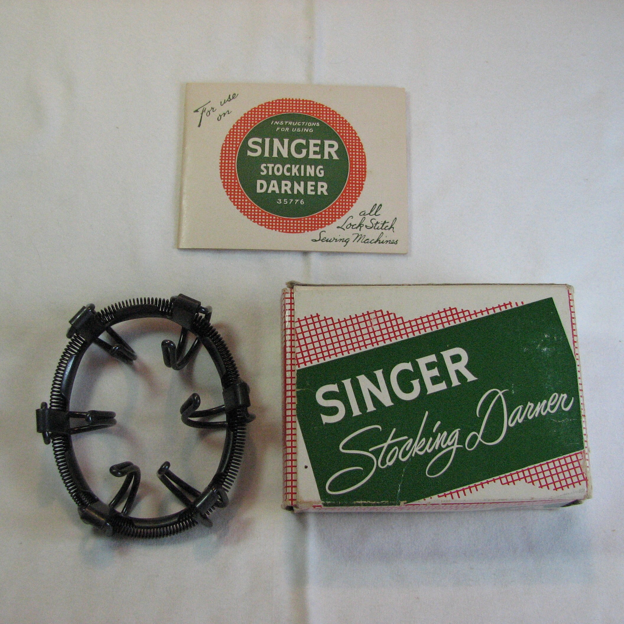 Sewing & Fiber Tools Singer Blackside stocking darner with original box ...