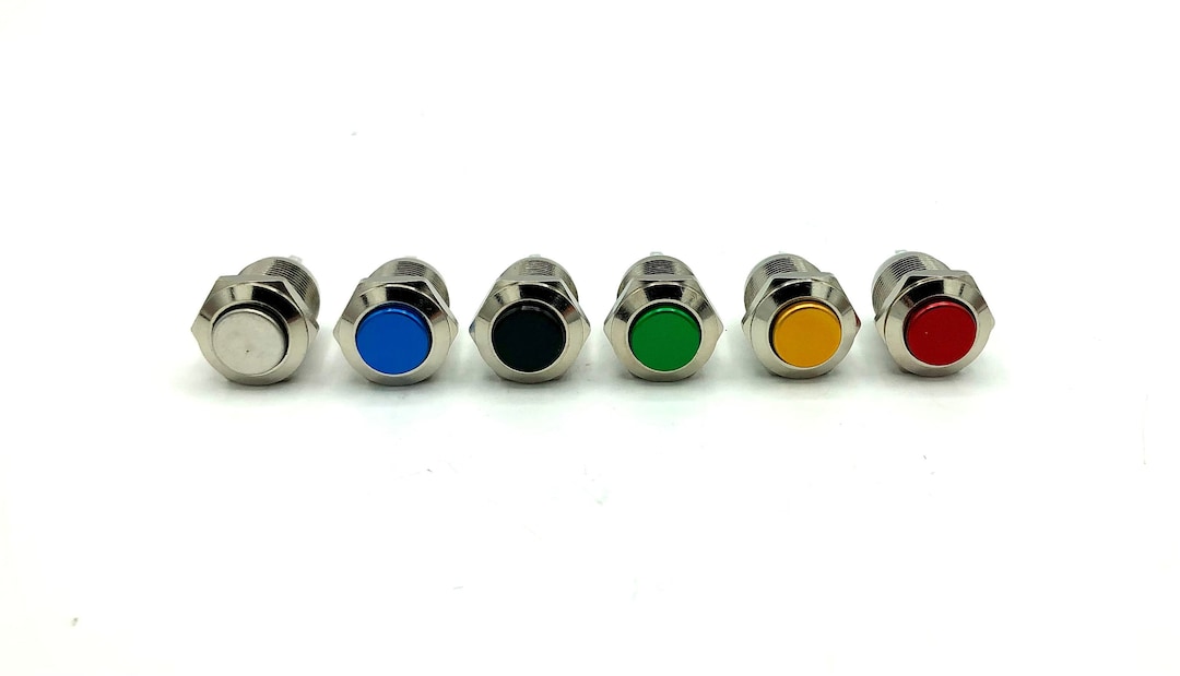 12mm Momentary Push Button Switch Assorted Colors - Etsy