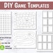 DIY Board Game Template, Printable Blank Game Board, DIY Game Cards ...