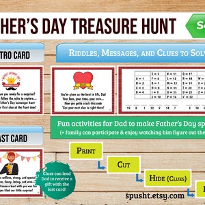 Father's Day Game, Fathers Day Printable, Fathers Day Scavenger Hunt ...
