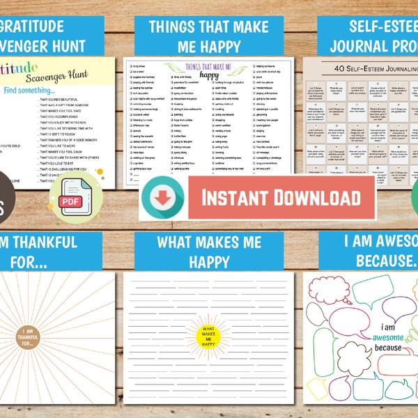 Gratitude Scavenger Hunt - Etsy