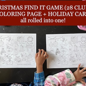 Christmas Activity for Kids, DIY Christmas Holiday Card, Christmas ...