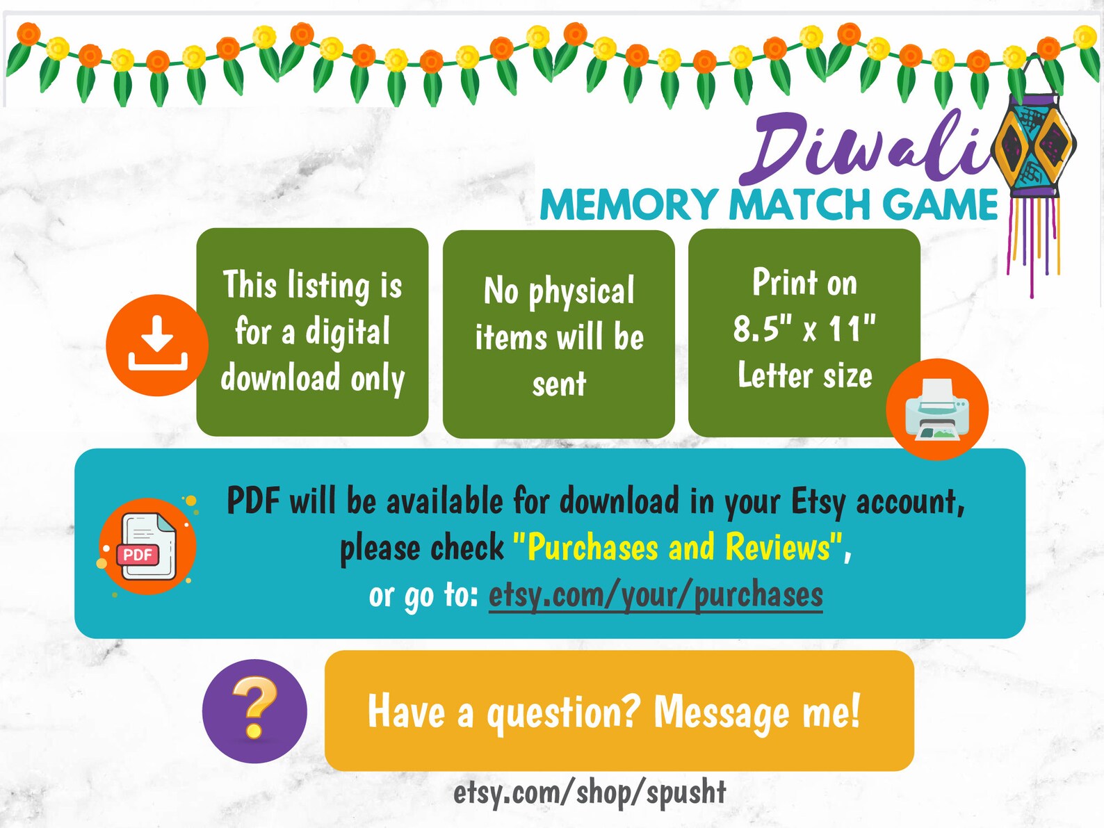 Diwali Memory Match Game, Rangoli Art, Printable Diwali Activity, Card ...