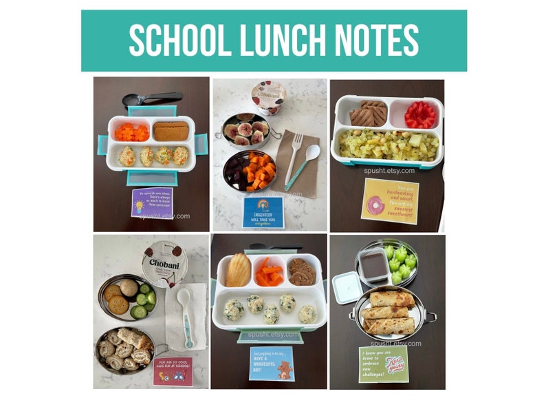 Lunchbox Notes for Kids, Positive Affirmation, Quotes, 40 Unique Lunch ...