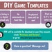 DIY Board Game Template, Printable Blank Game Board, DIY Game Cards ...