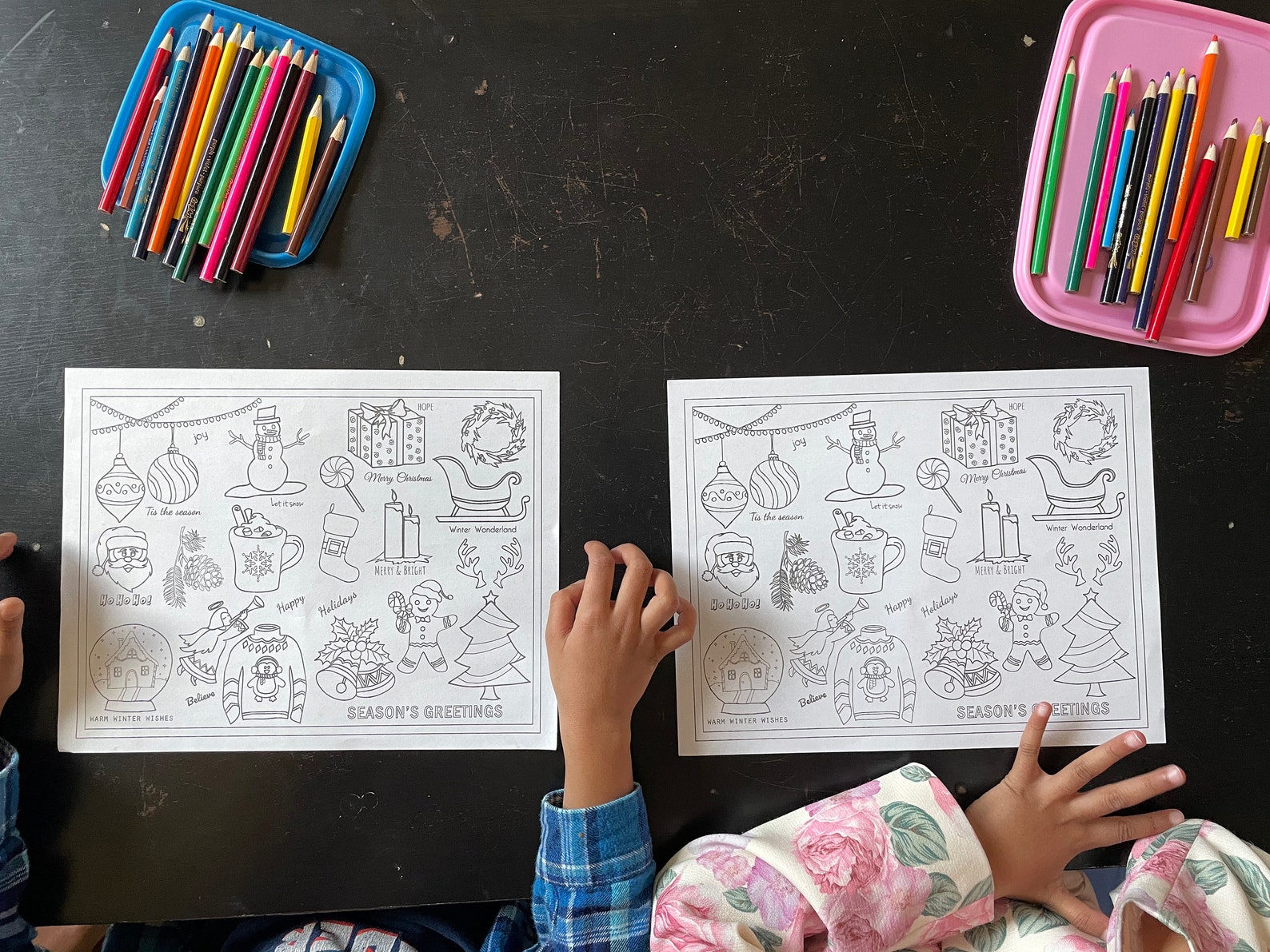 Christmas Activity for Kids, DIY Christmas Holiday Card, Christmas ...