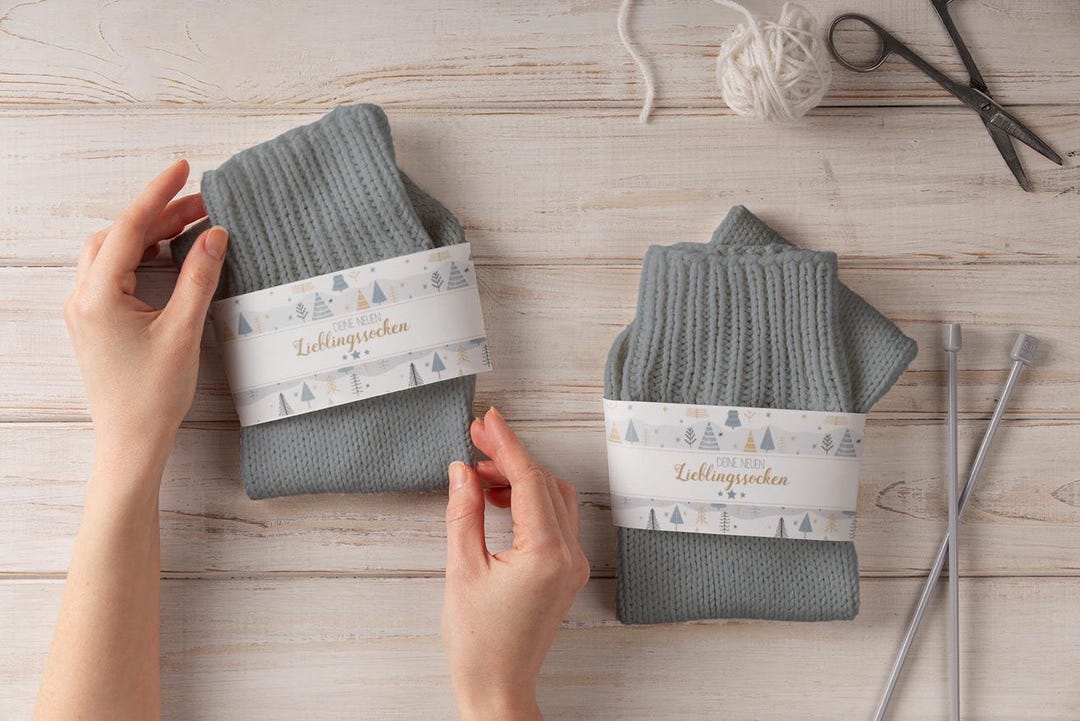 Stylish Sock Bands | Set of 4 for Handmade Socks & Gifts - Etsy
