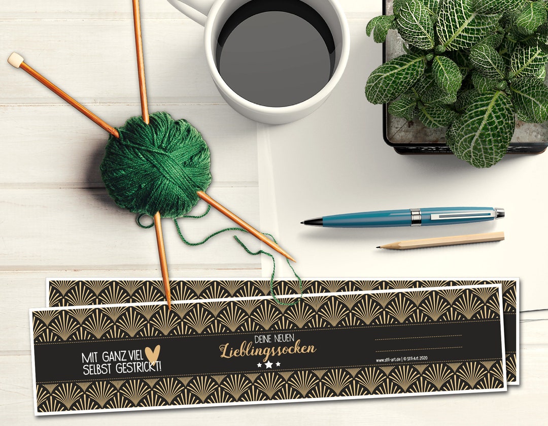 Stylish Sock Bands | Set of 4 for Handmade Socks & Gifts - Etsy