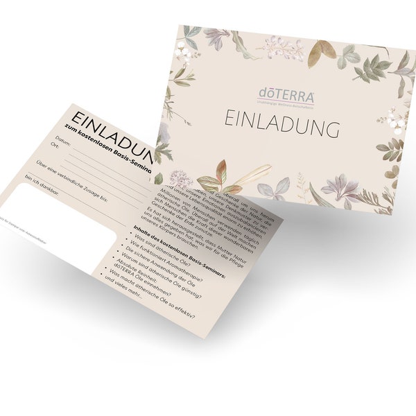 Doterra Invitation - Etsy