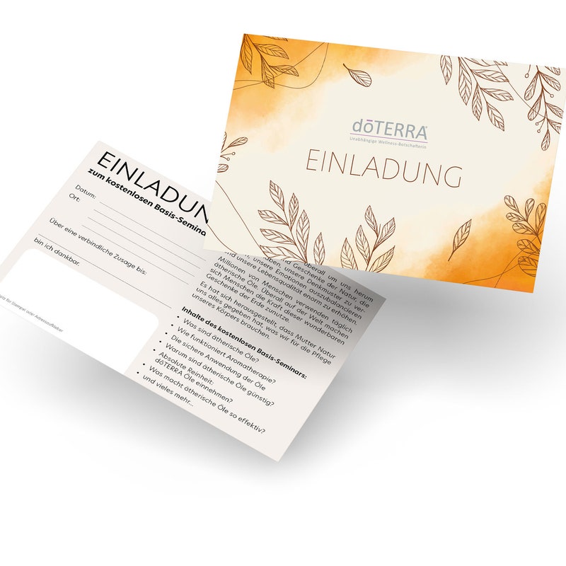 Doterra Invitation - Etsy