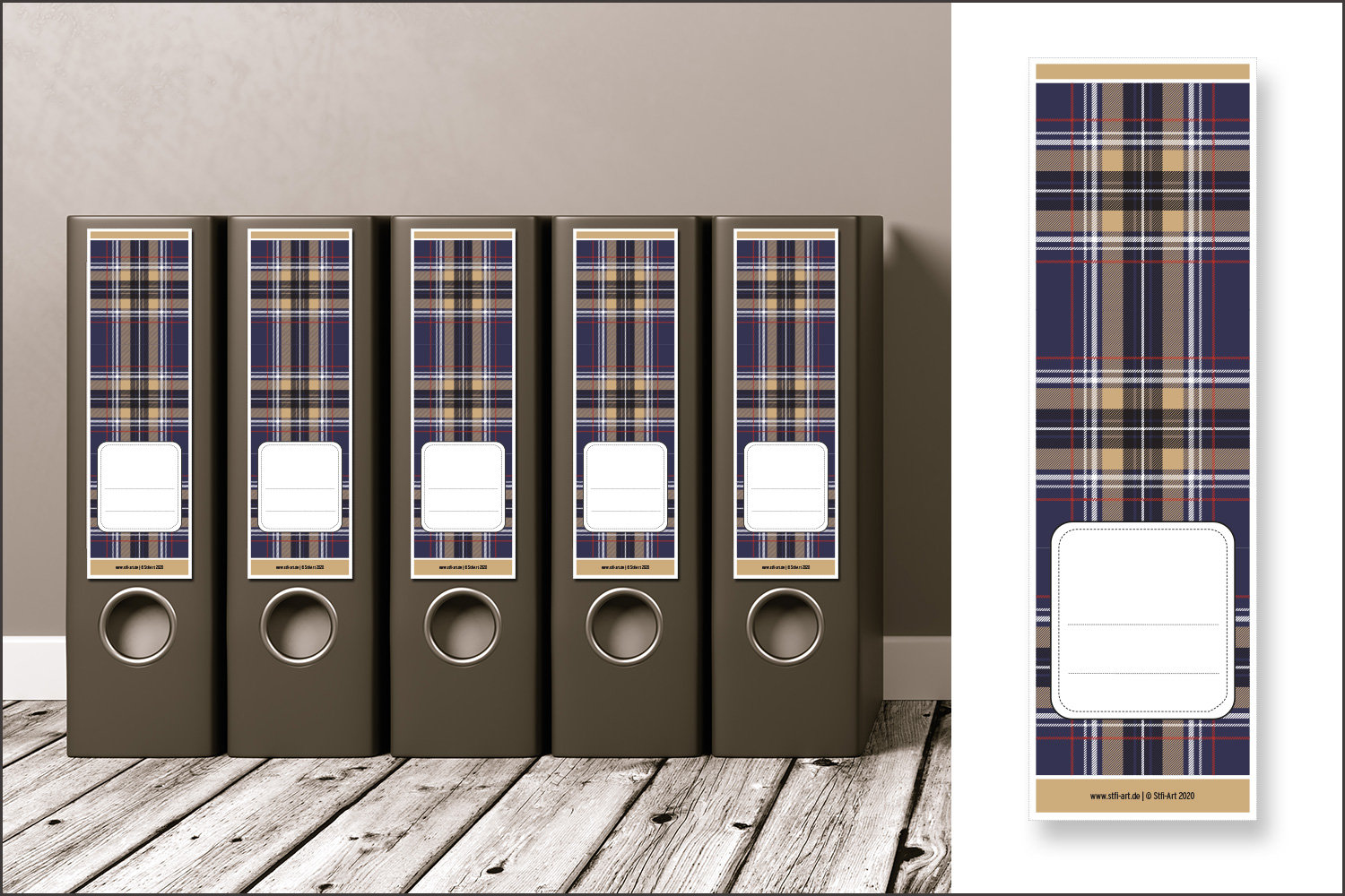 5 Folder Backs Labels 57 X 190 Mm - Etsy UK