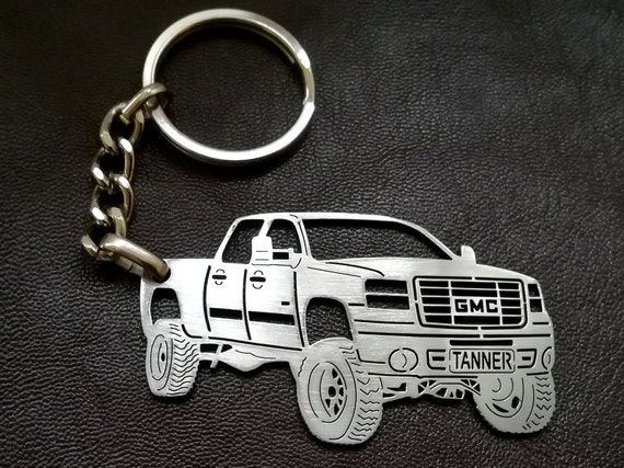 custom gmc sierra keychain GMC truck GMC personalized gift | Etsy