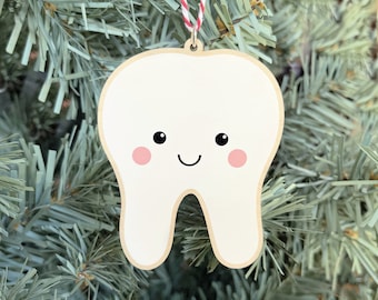 Personalized Christmas Tooth Ornament, Personalized Christmas Ornament ...