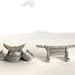 Samurai Hashioki Chopstick Rest Takaoka Tinware Kabuto Helmet Set of 2 ...