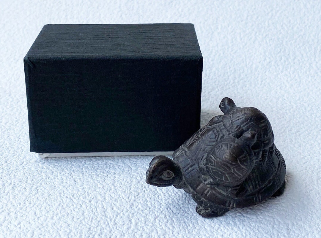 Bunchin Japanese Paperweight Takaoka Coppeware Turtle Made in Japan - Etsy