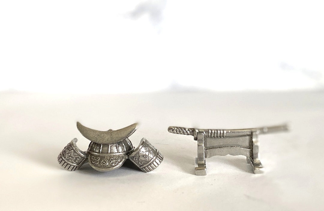 Samurai Hashioki Chopstick Rest Takaoka Tinware Kabuto Helmet Set of 2 ...